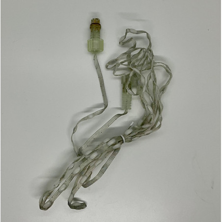 4 Wire Seed Pixel Strings 100ct with pigtails - 25mm spacing - clear