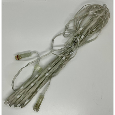 4 Wire Seed Pixel Strings 100ct with pigtails - 100mm spacing - clear